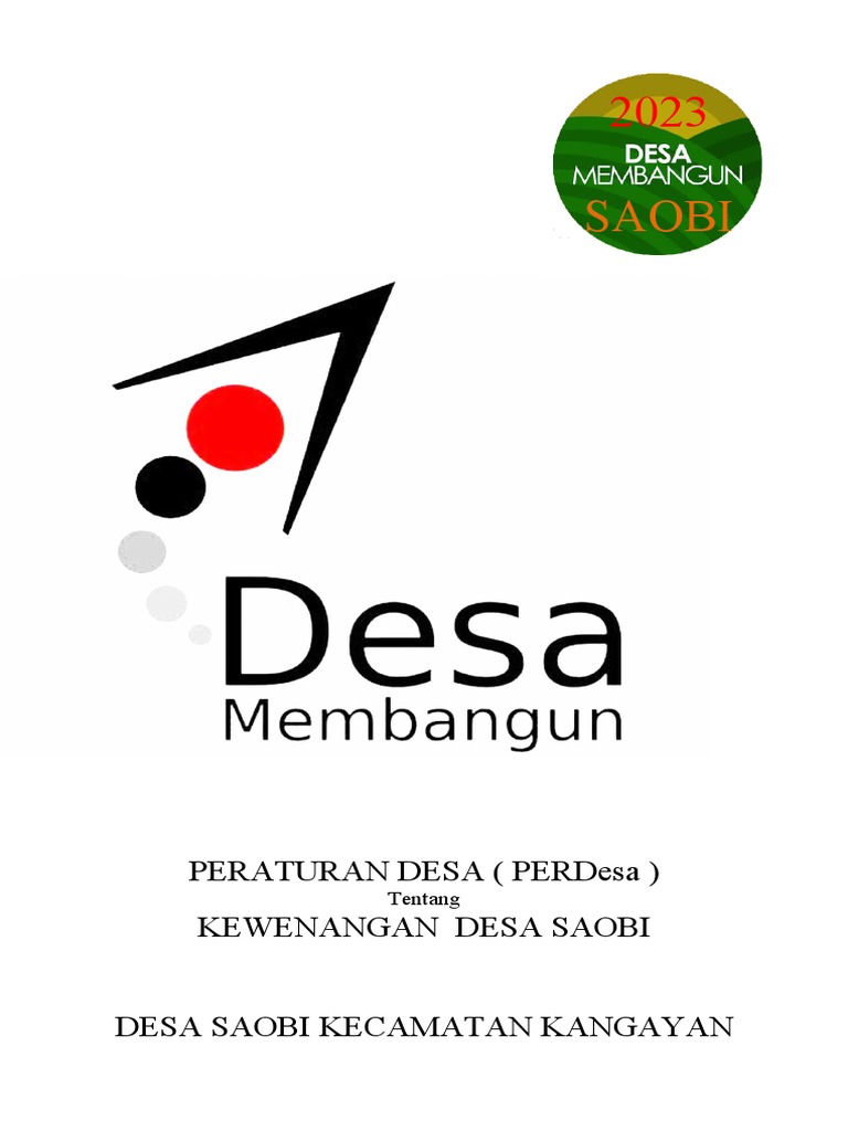 Kewenangan Desa Saobi 2023 | PDF