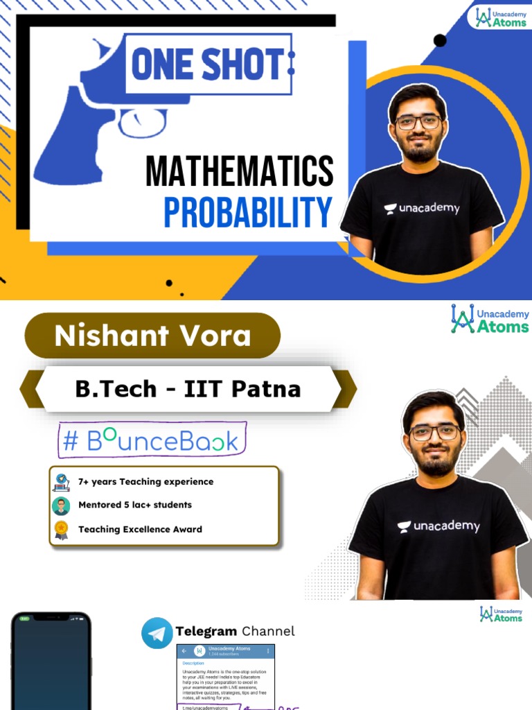 Probability One Shot #BounceBack | PDF | Variance | Odds