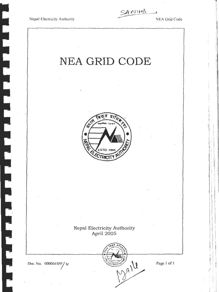NEA Grid Code Final | PDF