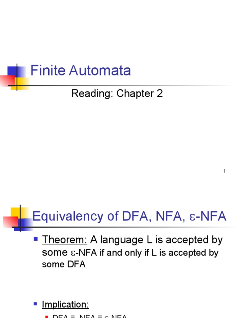 Ch 2 Nfa Epsilon To Dfa Pdf Mathematical Logic Digital Electronics