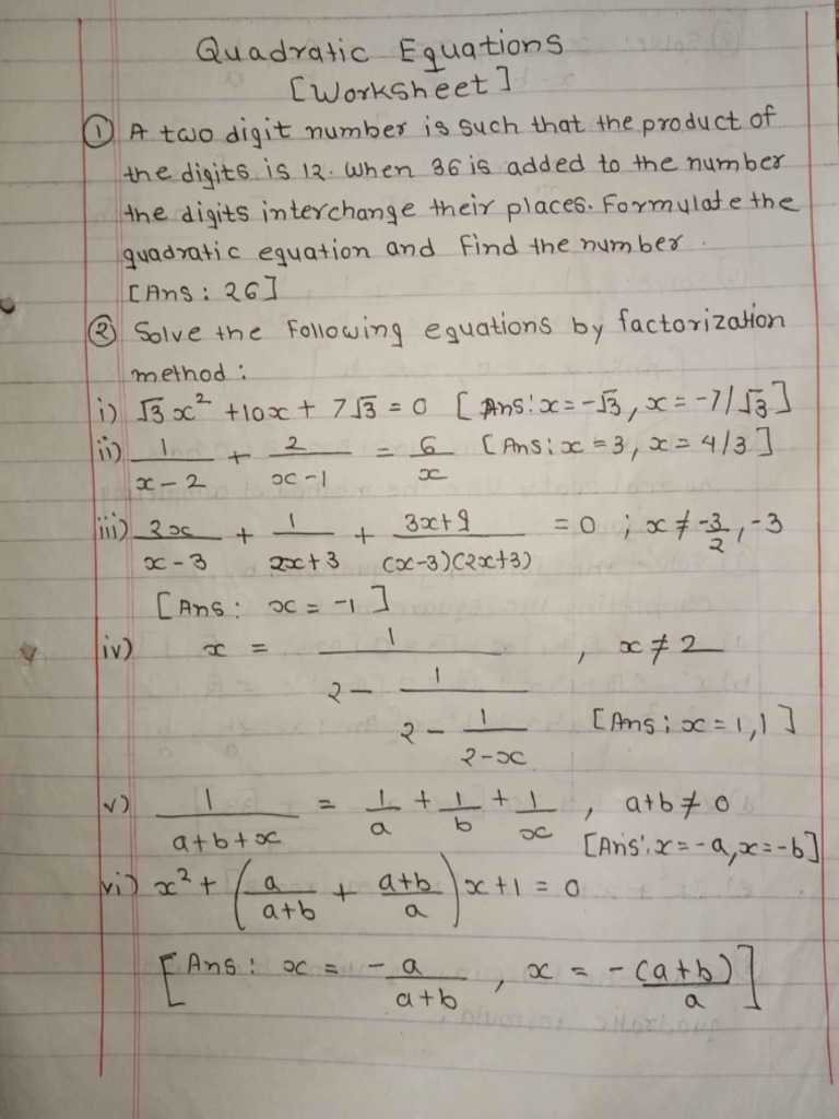 QE Worksheet | PDF