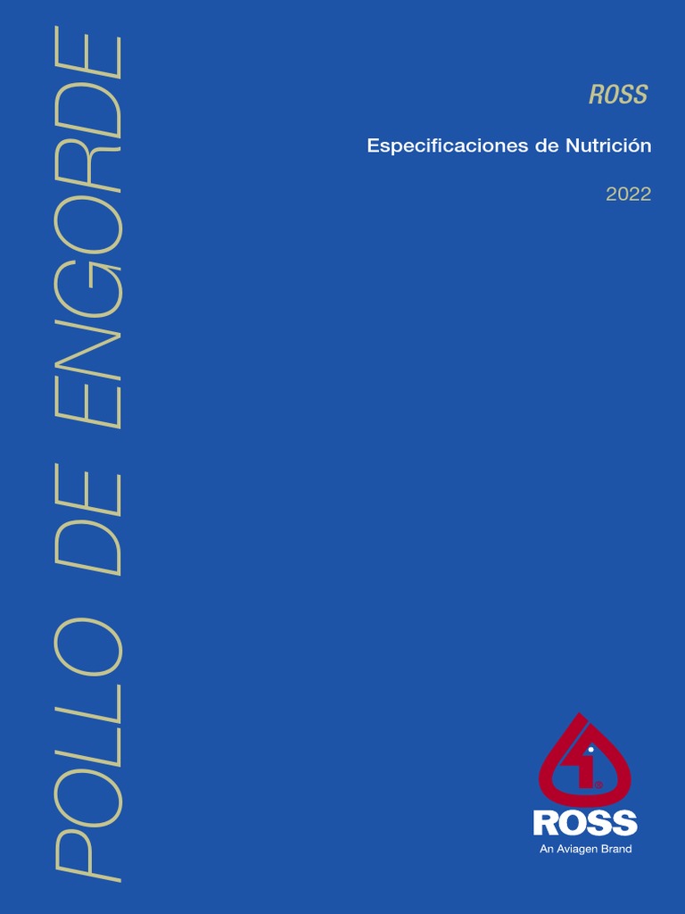 Ross BroilerNutritionSpecifications2022 ES | PDF | Alimentos ...