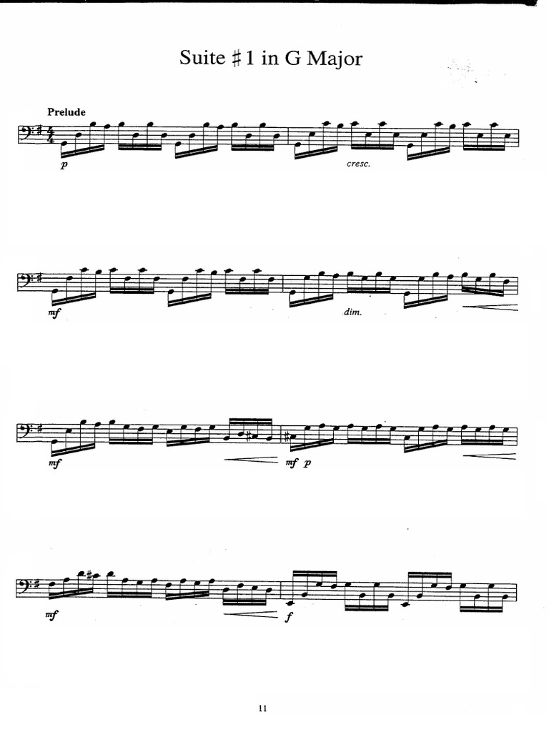 Bach in G Major Score | PDF