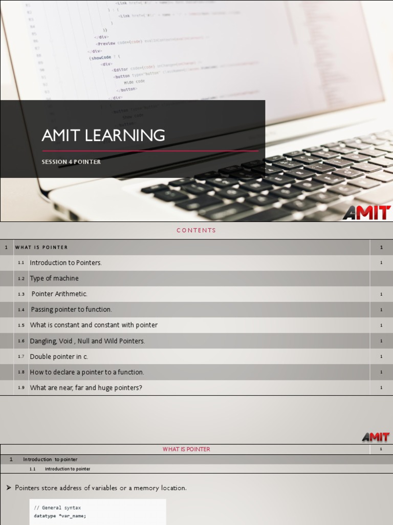 Session 4 Pointers Download Free Pdf Pointer Computer Programming Subroutine