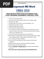 MS Word Home Tab Practice Assignment | PDF | Paragraph | Microsoft Word