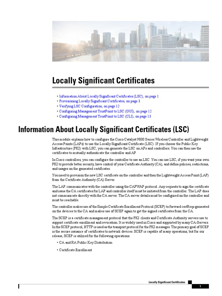 Locally Significant Certificates | PDF | Public Key Certificate ...