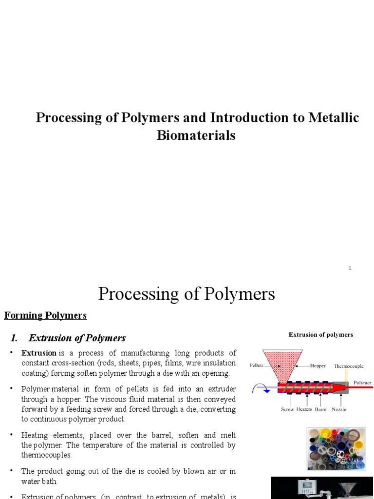 Processing of Polymers | PDF | Crystal Structure | Metals