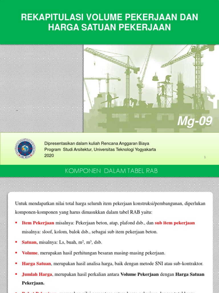 09 RAB Rekapitulasi Volume Dan Harga Satuan - Removed | PDF