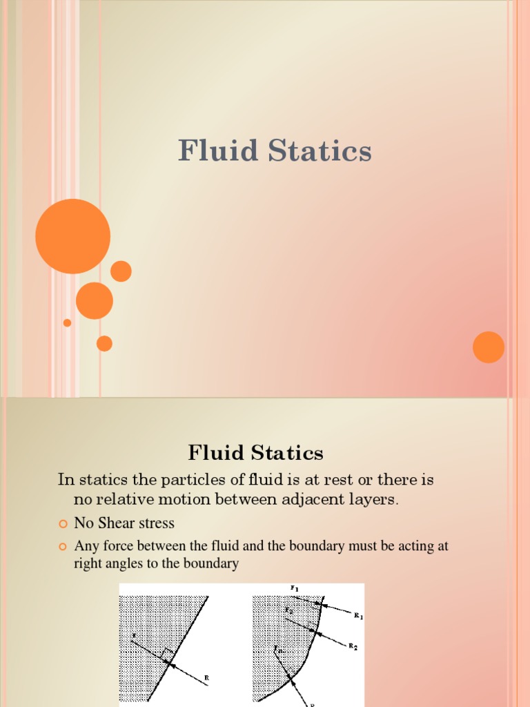 2 - Fluid - Statics | PDF | Pressure | Pressure Measurement