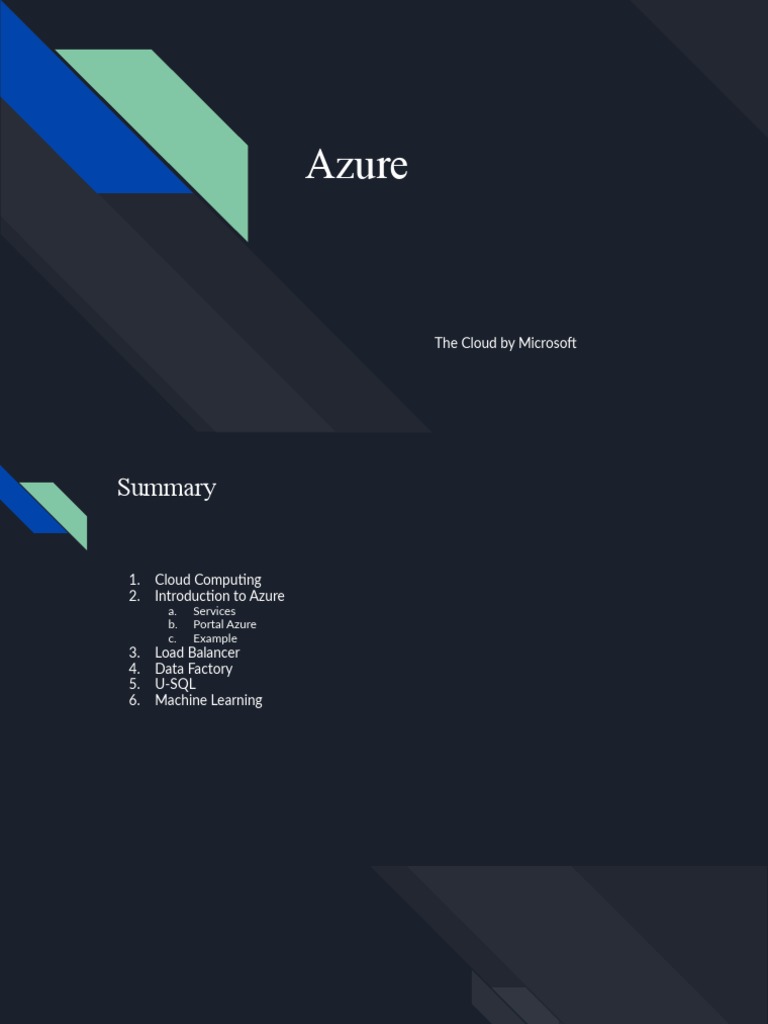 Azure | Download Free PDF | Cloud Computing | Microsoft Azure