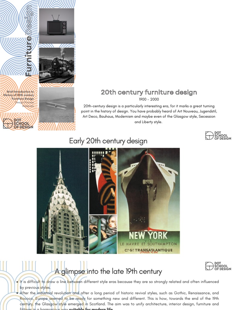 20th Century Furniture Design | PDF | Design | Architectural Design