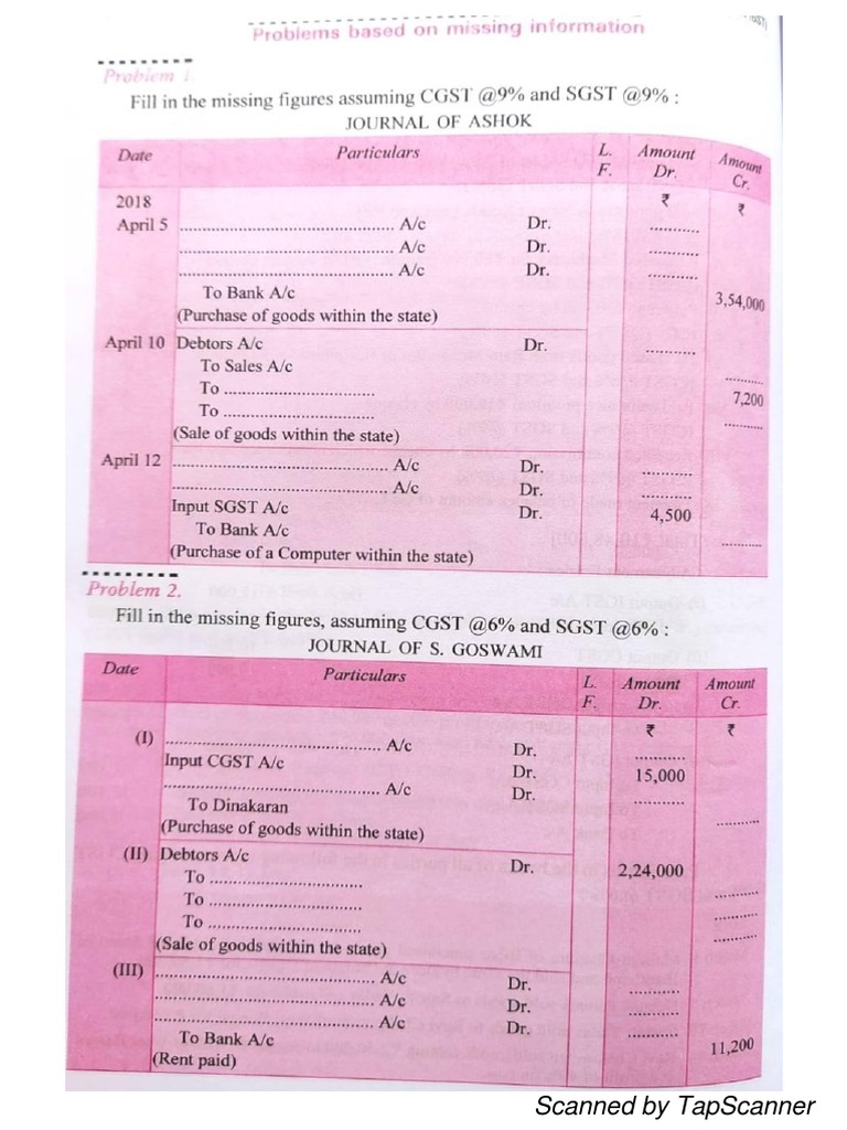 GST Practice Questions | PDF