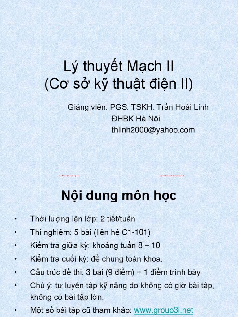 Ly-Thuyet-Mach-2 - Nguyen-Viet-Son - Slide - ltm2 - Tlinh - (Cuuduongthancong - Com) | PDF