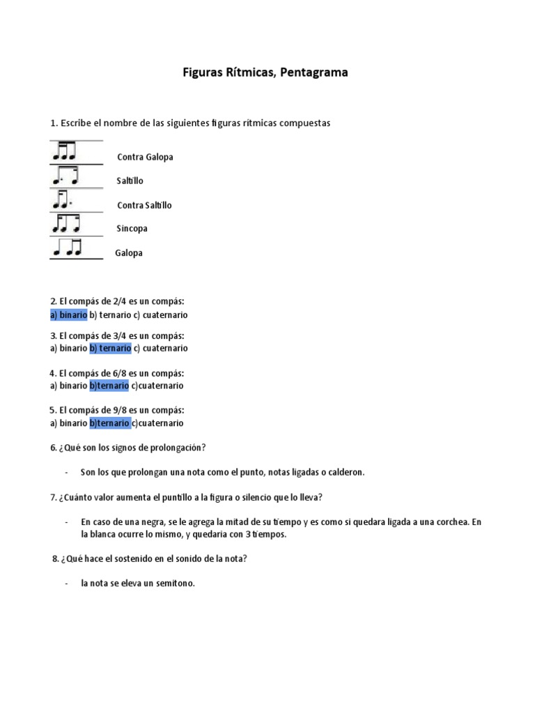 Figuras Rítmicas | PDF