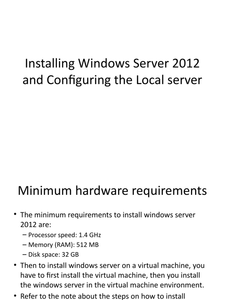 01 Installing Windows Server 2012 | PDF | Network Interface Controller | Ip Address