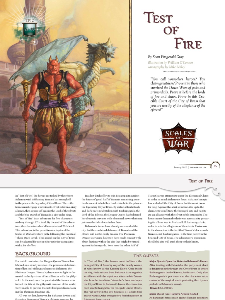 Scales of War - (LVL 27) - Test of Fire | PDF