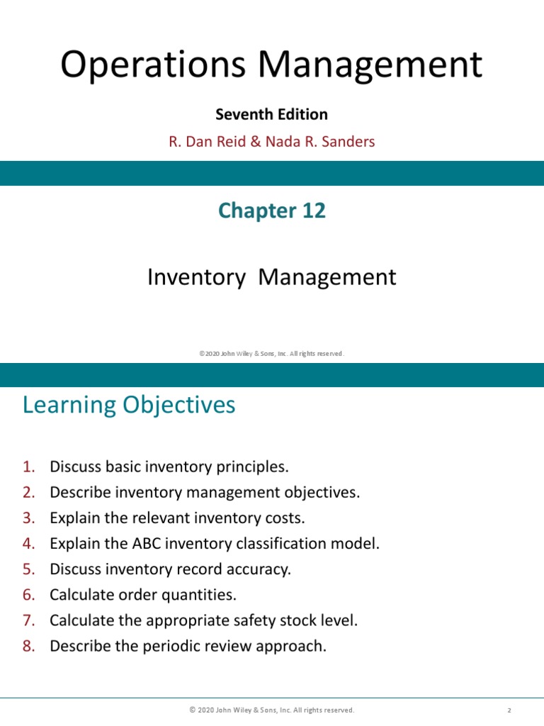 Lecture 7 | PDF | Inventory | Cost Of Goods Sold