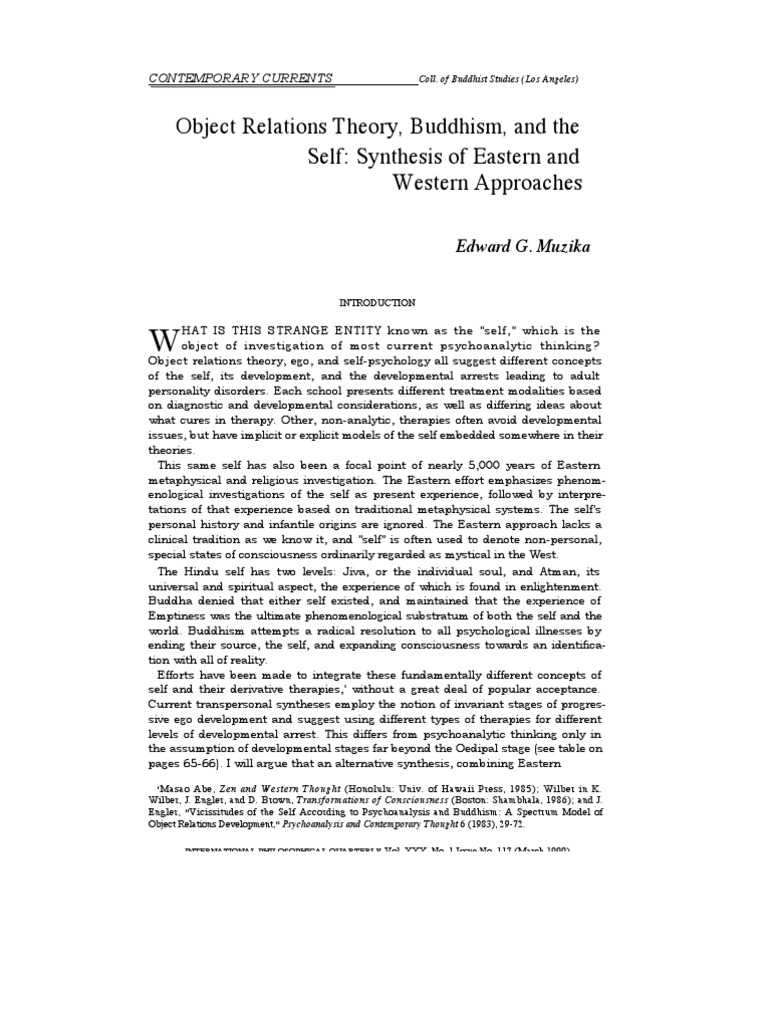 Object Relations Theory Etc Pdf