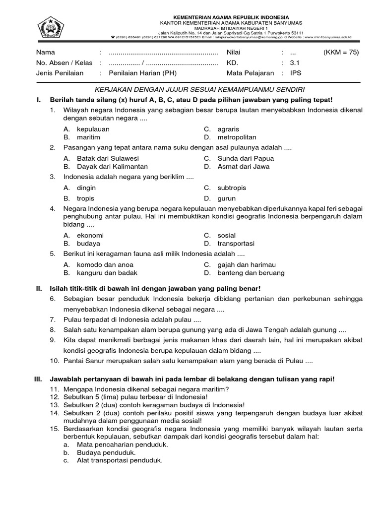 PH Ips KD.3.1 | PDF | Sains & Matematika