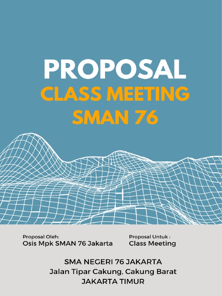 Proposal Class Meeting 2022 - 2023 | PDF