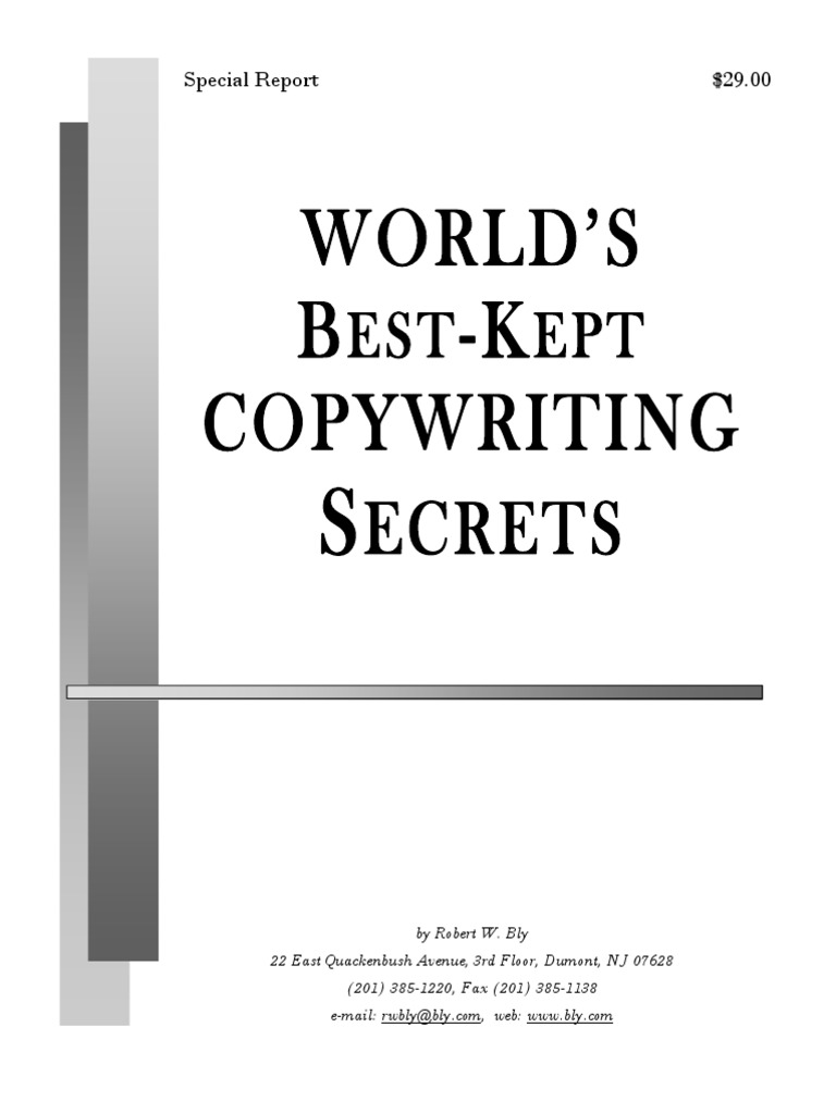 Robert W Bly - World's Best-Kept Copywriting Secrets | PDF