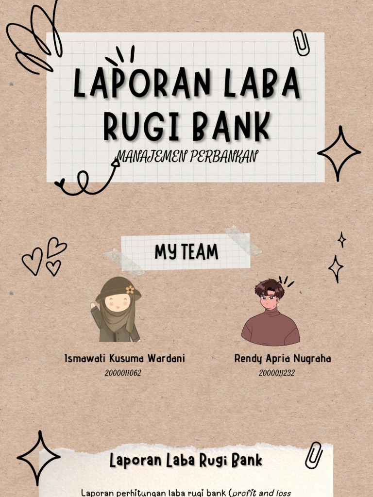 Laporan Laba Rugi Bank Pendapatan Bank Dan Biaya Bank - Compressed | PDF