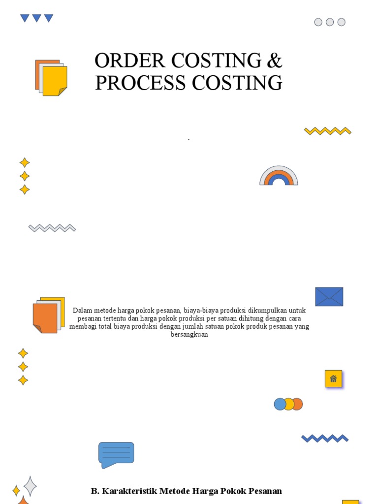 Order Costing Dan Process Costing | PDF