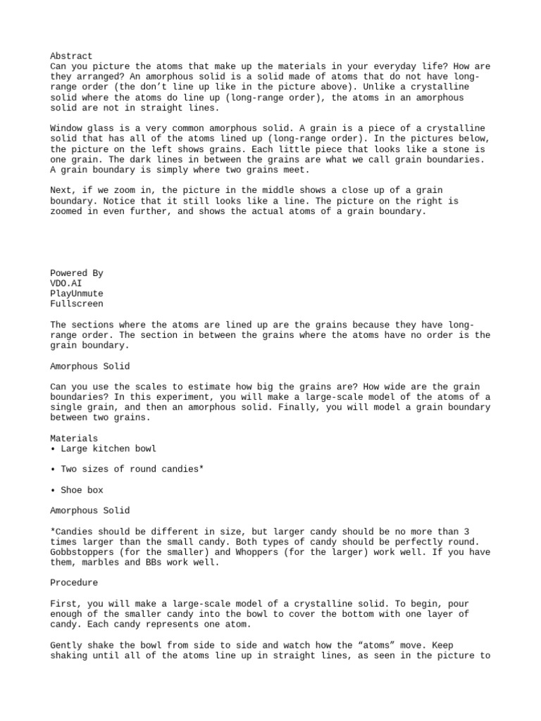 Project Sicence | PDF | Crystallite | Crystal