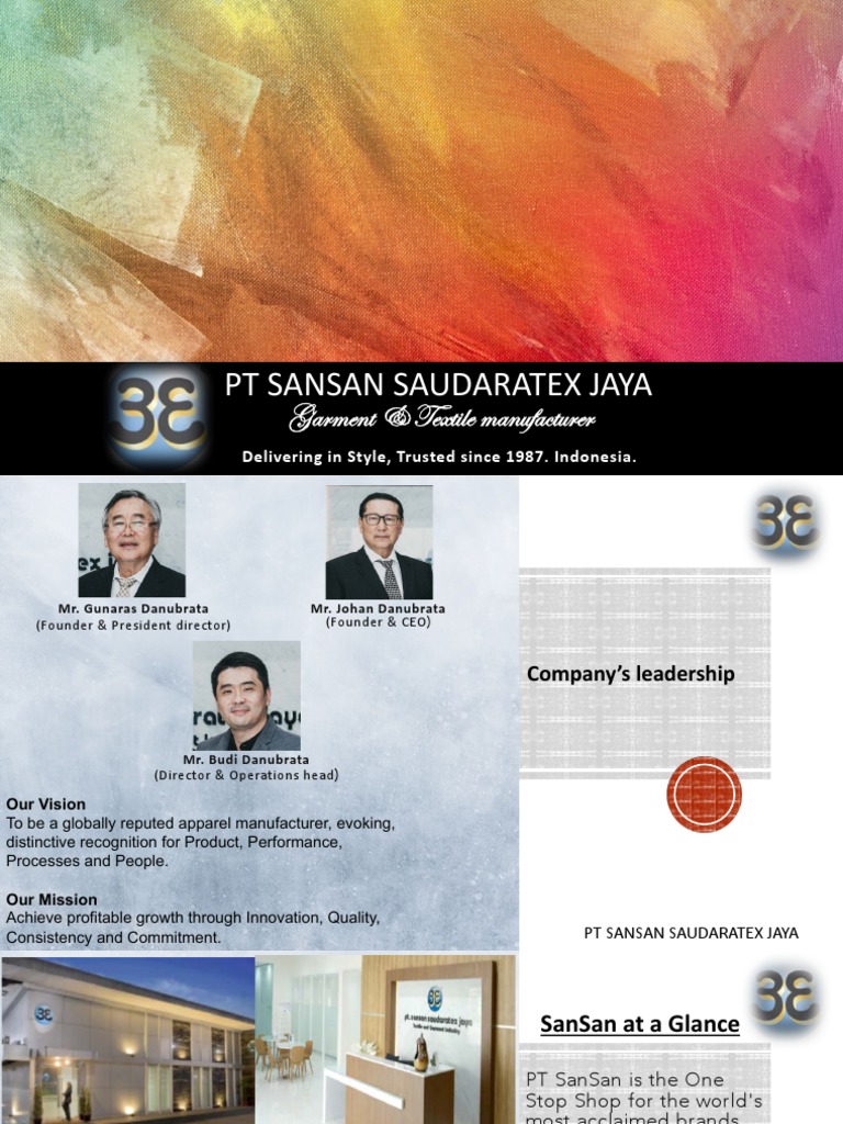 PT SanSan Profile | PDF | Clothing | T Shirt