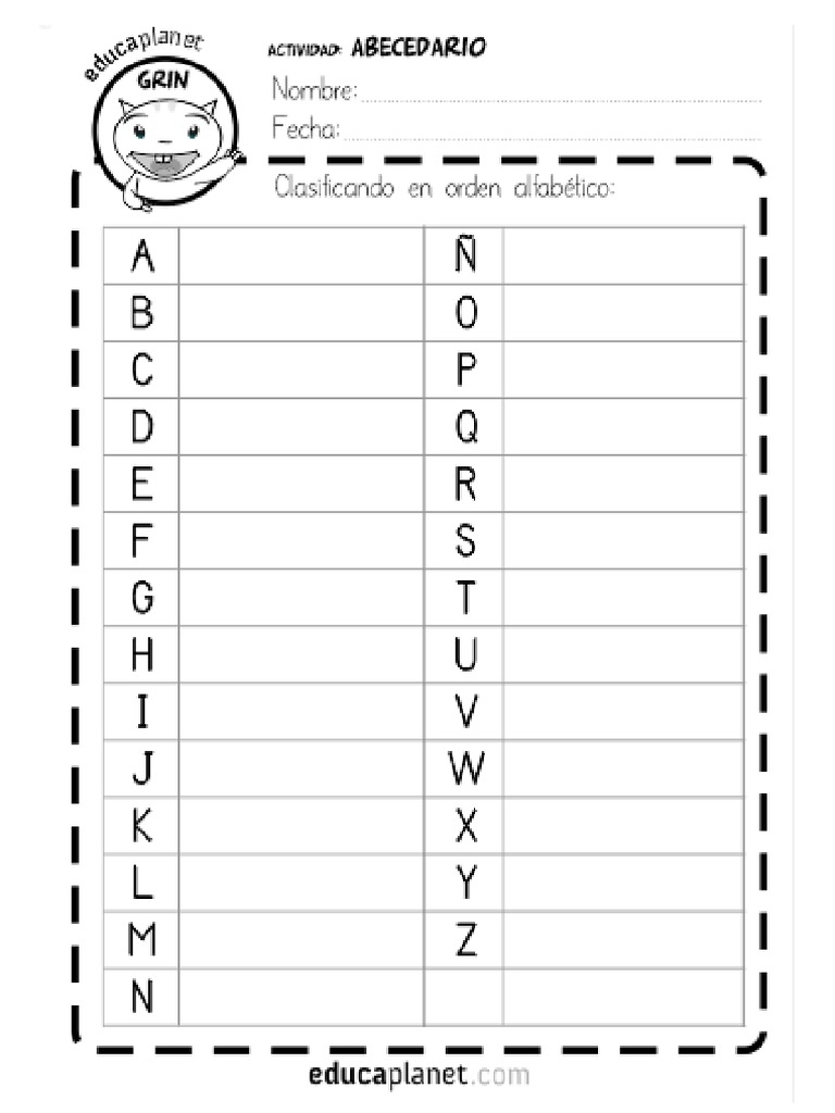 Abecedario de Nombres | PDF