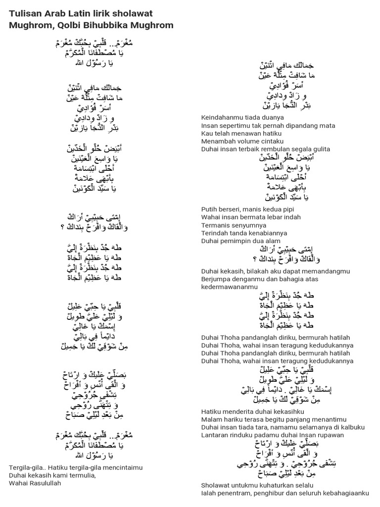 Lirik Mughrom | PDF