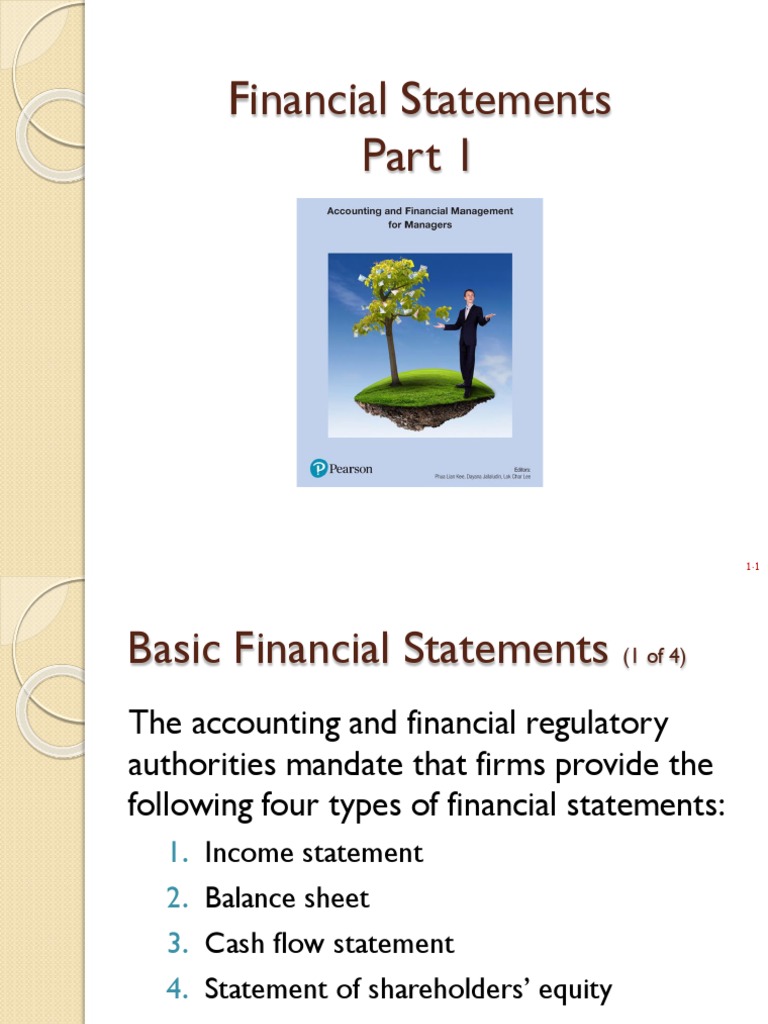 Chapter 2, 3 4 Financial Statements (Part 1) | PDF | Equity (Finance) | Balance Sheet