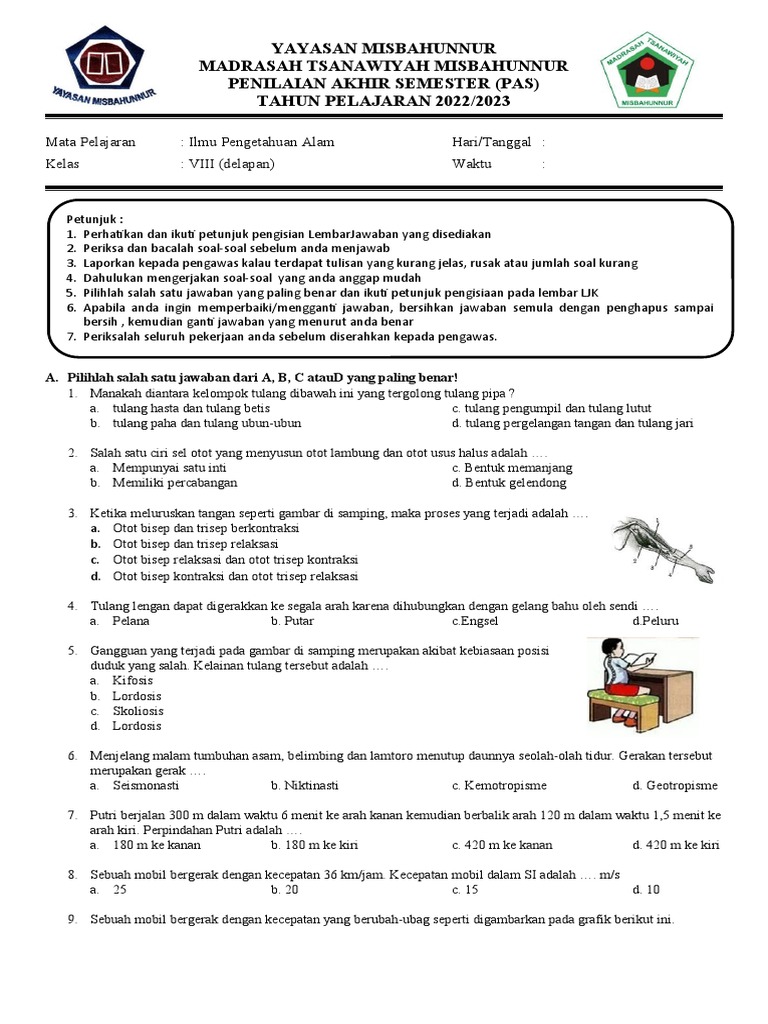 Format Soal Pas 22-23 | PDF