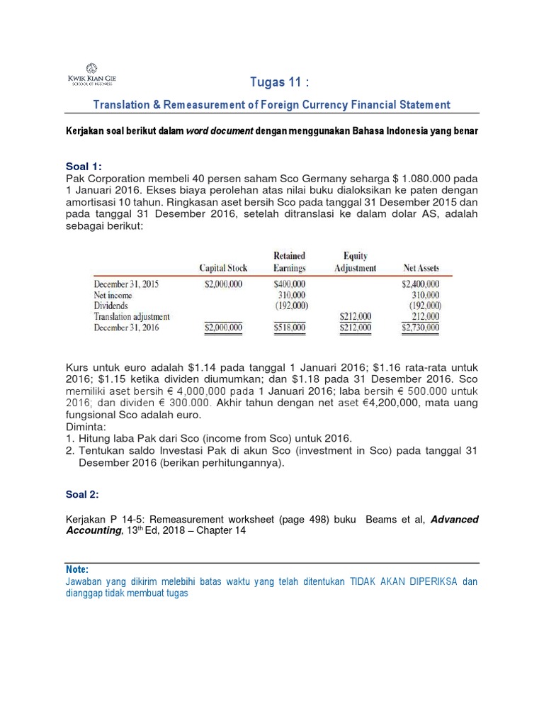 Translation Remeasurement | PDF
