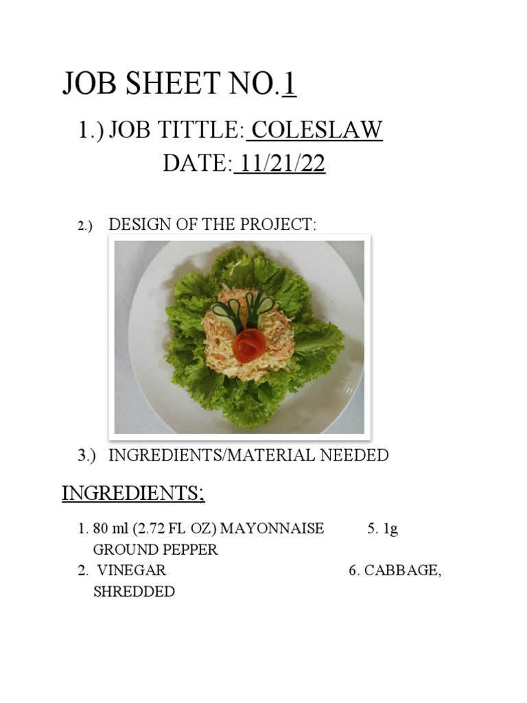 Job Sheet No. 1 | PDF