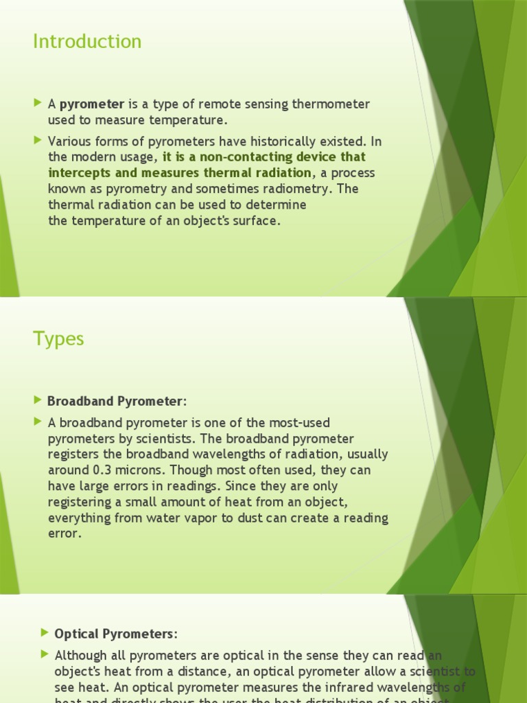 Pyrometer | PDF | Optics | Chemistry