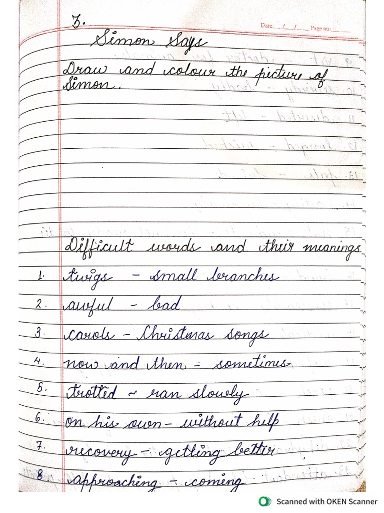 Class 3 English Ferry From Lesson - 3 | PDF