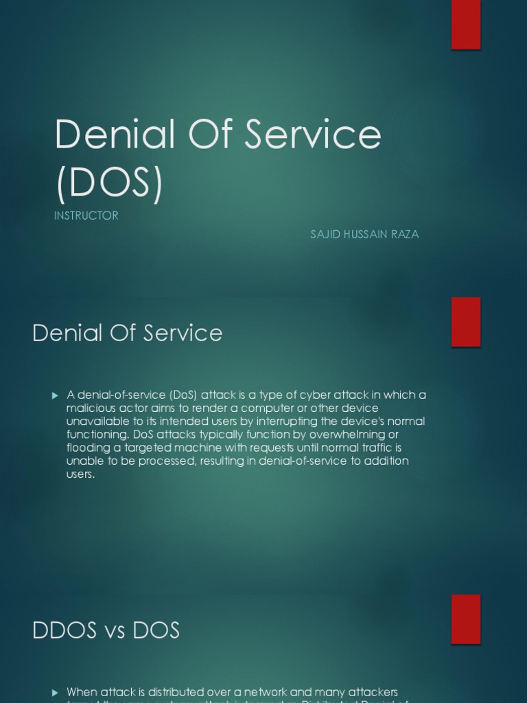 Ddos | PDF | Denial Of Service Attack | Communications Protocols