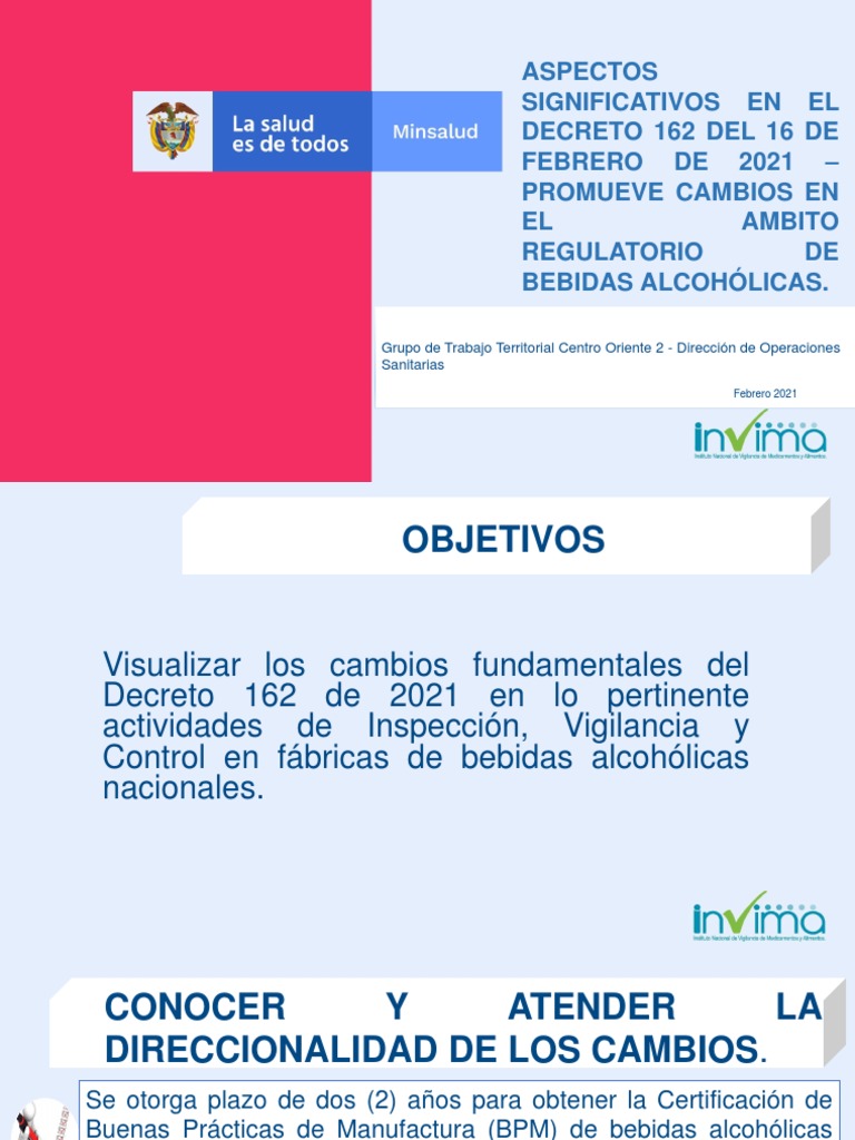 Bebidas Alcoholicas Socialización Sobre La Modificación Del Decreto ...