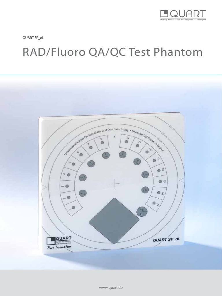 Quart SP DL Eng | PDF | Quality Assurance | Radiography