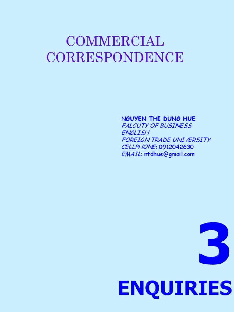 Unit3 - Business Correspondence | PDF | Discounts And Allowances | Supply Chain