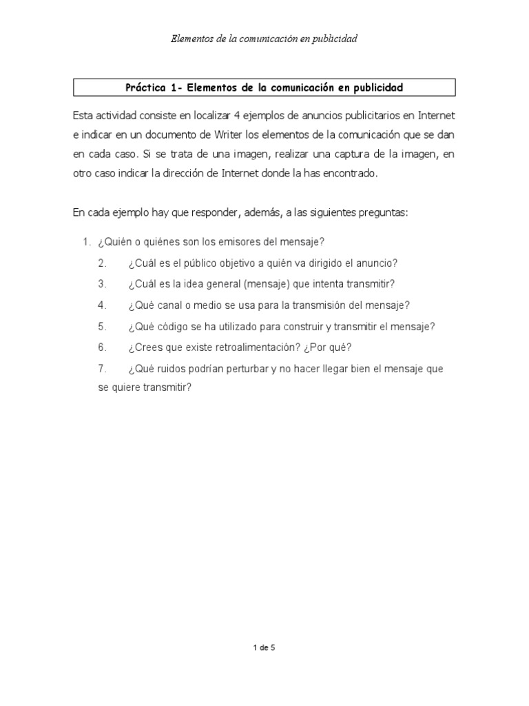 Análisis de anuncios publicitarios | PDF