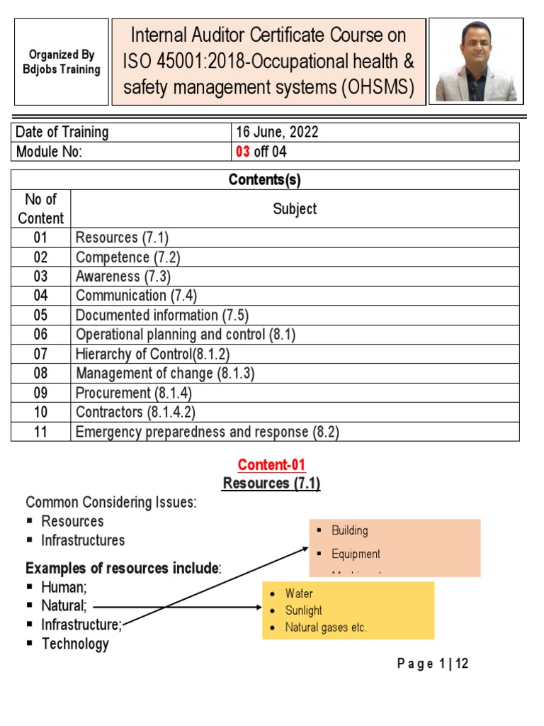 Iso 45001-Module-03 | PDF | Personal Protective Equipment ...