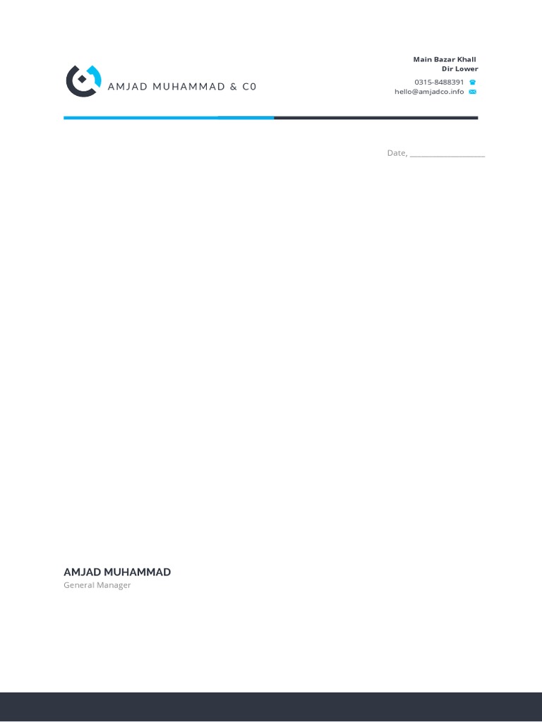 Letter Head Sample | PDF