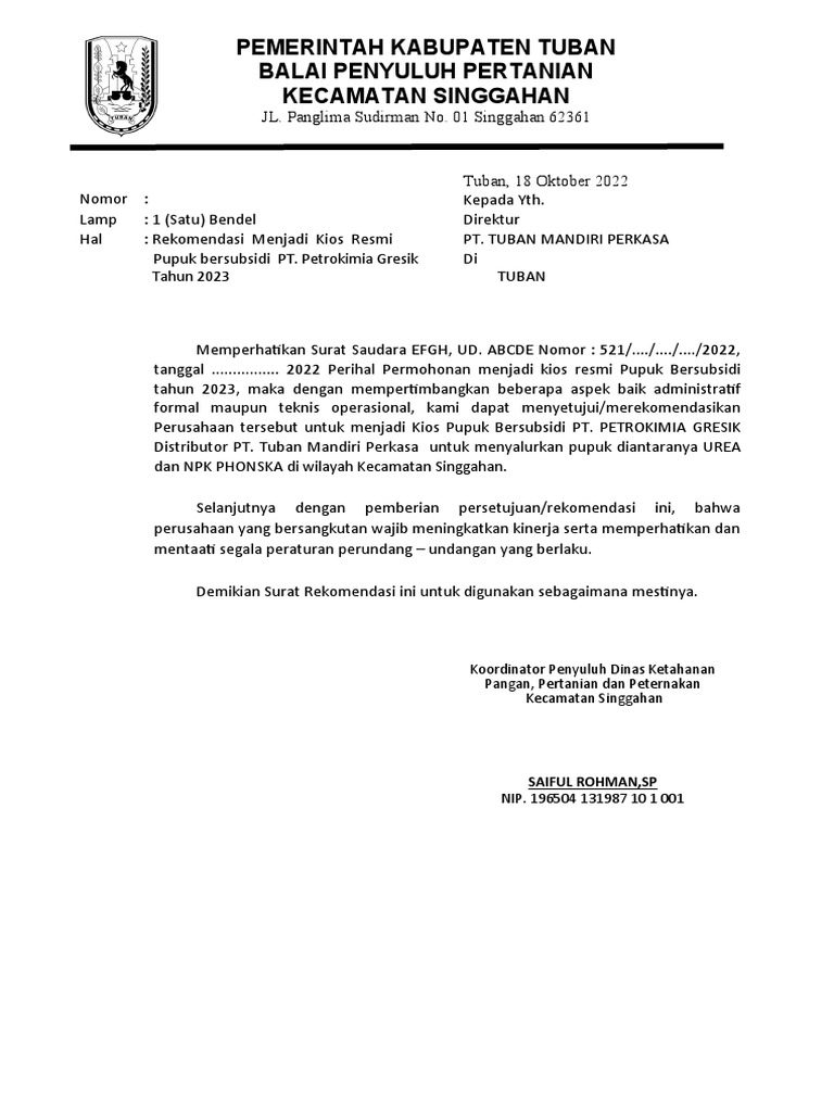 Rekomendasi BPP | PDF