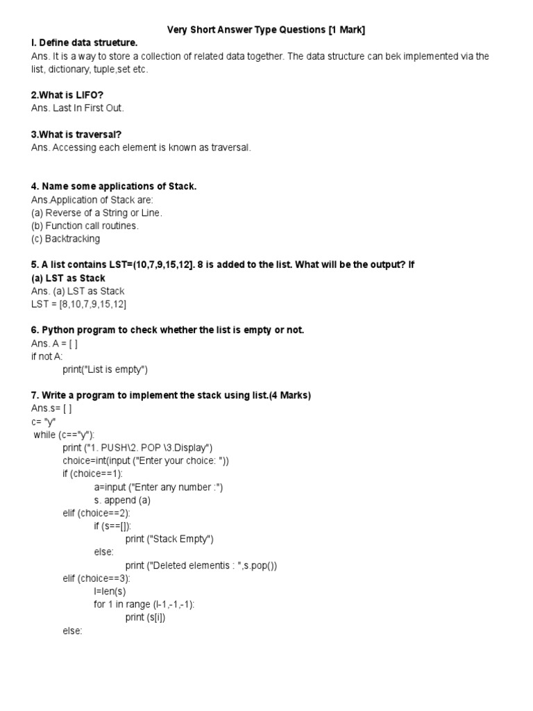 Data Structure Questions | PDF | Applied Mathematics | Data Management