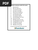 CCVC Word List Worksheet | PDF | Foreign Language Studies