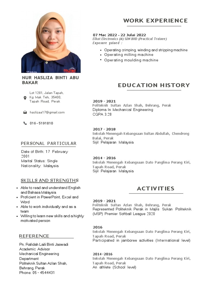 Resume JK | PDF | Engineering | Malaysia