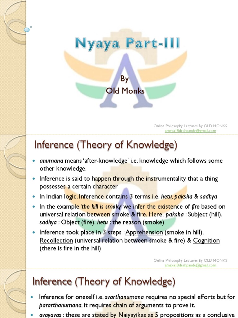 Nyaya Part 3 | PDF | Inference | Logic Nyaya Part 3 | PDF | Inference | Logic