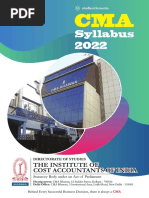 Cma Inter Syllabus 2022 | PDF | Taxes | Value Added Tax